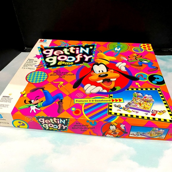Disney | Toys | Disneys Goofy Vintage 992 Gettin Goofy 3d Board Game Mb ...